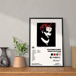 Playboi Carti Die Lit Album Cover Poster, Room Decor, Wall Art, Music Gifts, Home Decor, Classic ...
