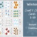 Winter Printable Count and Clip, Numbers, Preschool, Early Learners ...