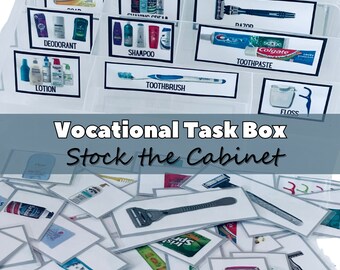 Special Education Task Box | Stock the Vending Machine | Vocational ...