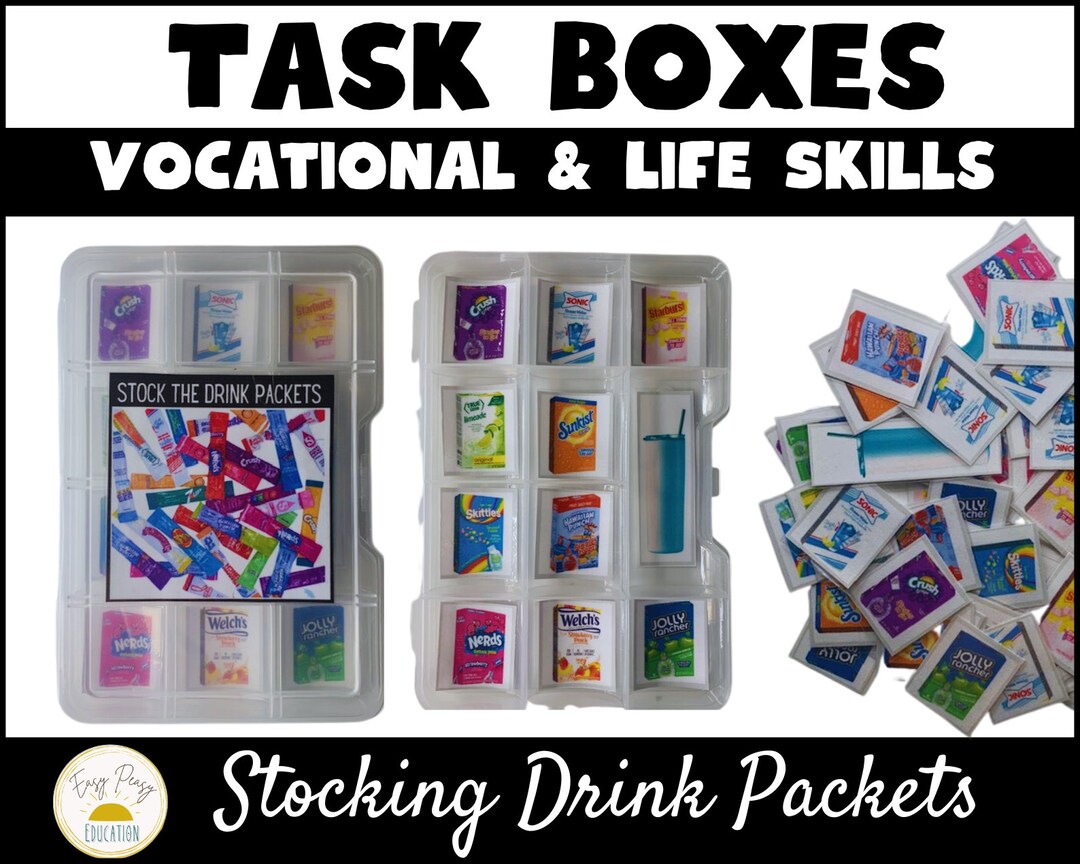 Vocational Task Box | Job Skills Work Task | Activities for ABA | Fine ...