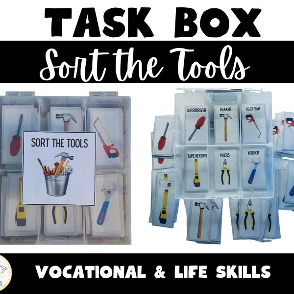 Special Education Task Box 6 Box DIY BUNDLE Life Skills & Vocational ...
