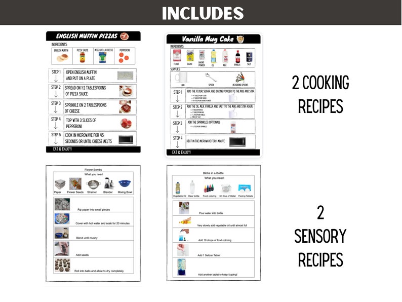 Visual Recipes for Special Education Cooking in Life Skills Classroom ...