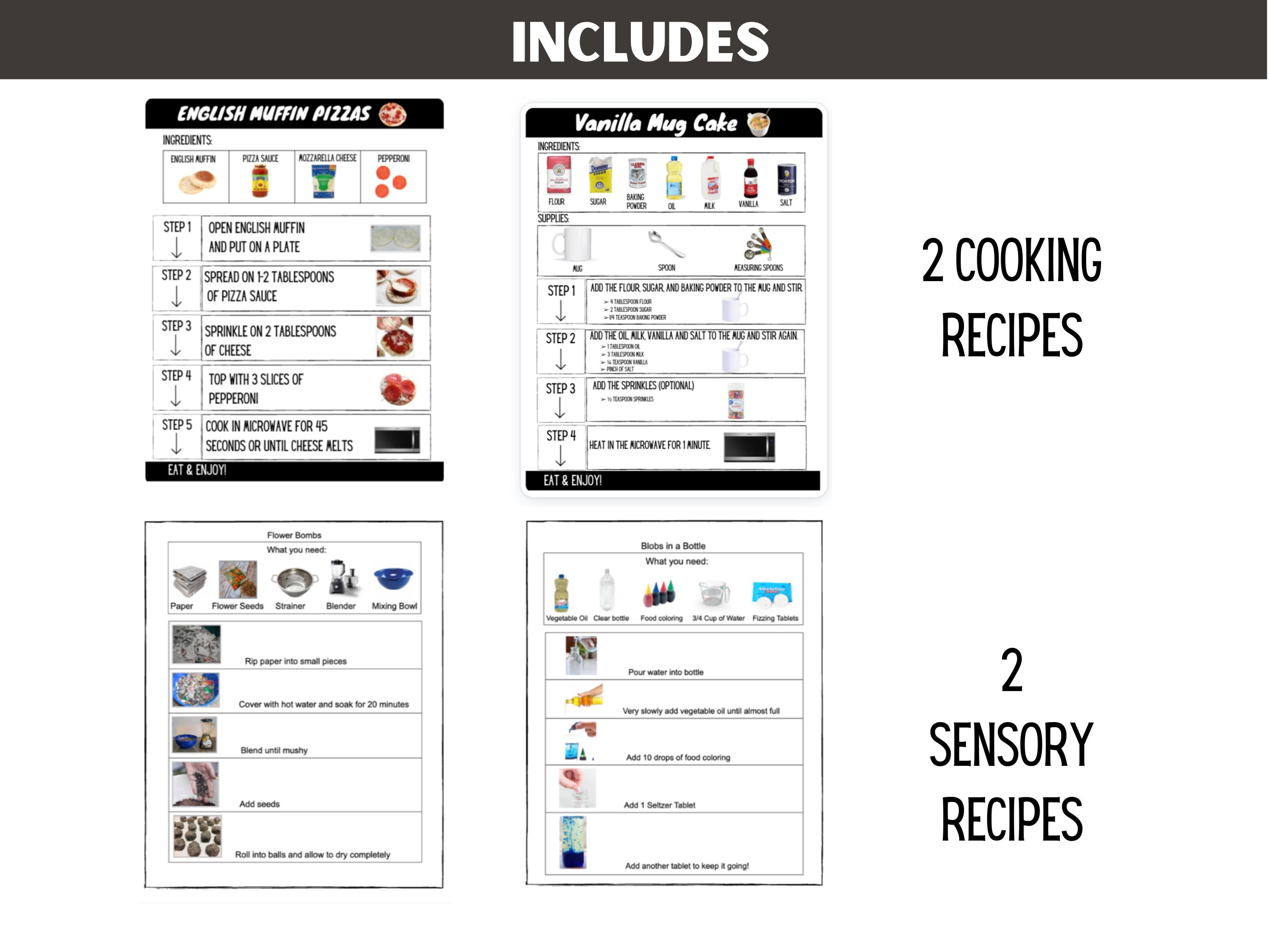 Visual Recipes for Special Education Cooking in Life Skills Classroom ...