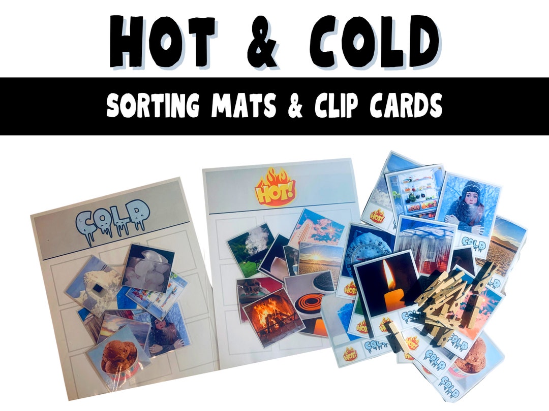 Hot & Cold | Sorting Mats | Clip Cards | Hot and Cold Task Cards ...