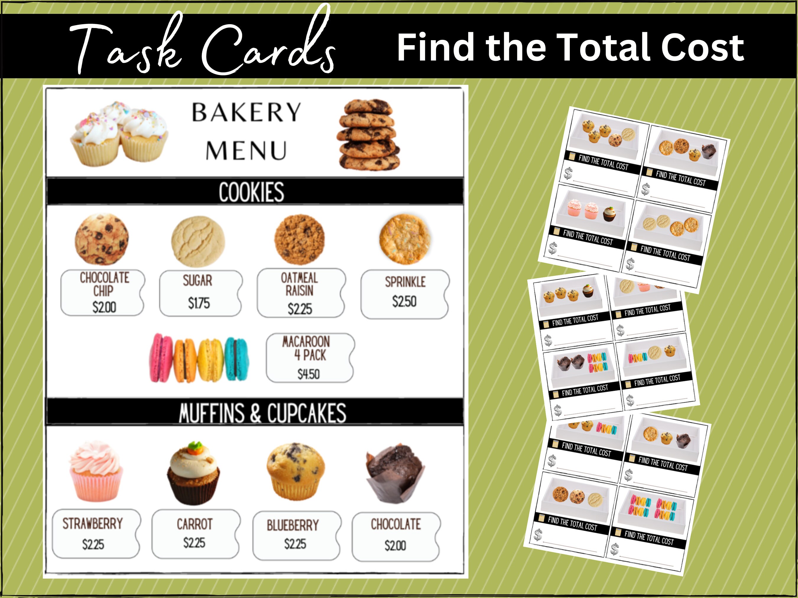 Money Task Cards Find the Total Real Pictures Life - Etsy