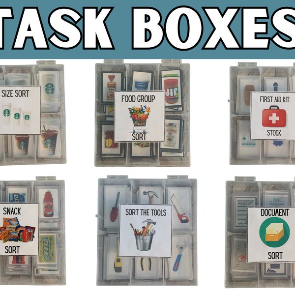 Autism Task Boxes - Etsy