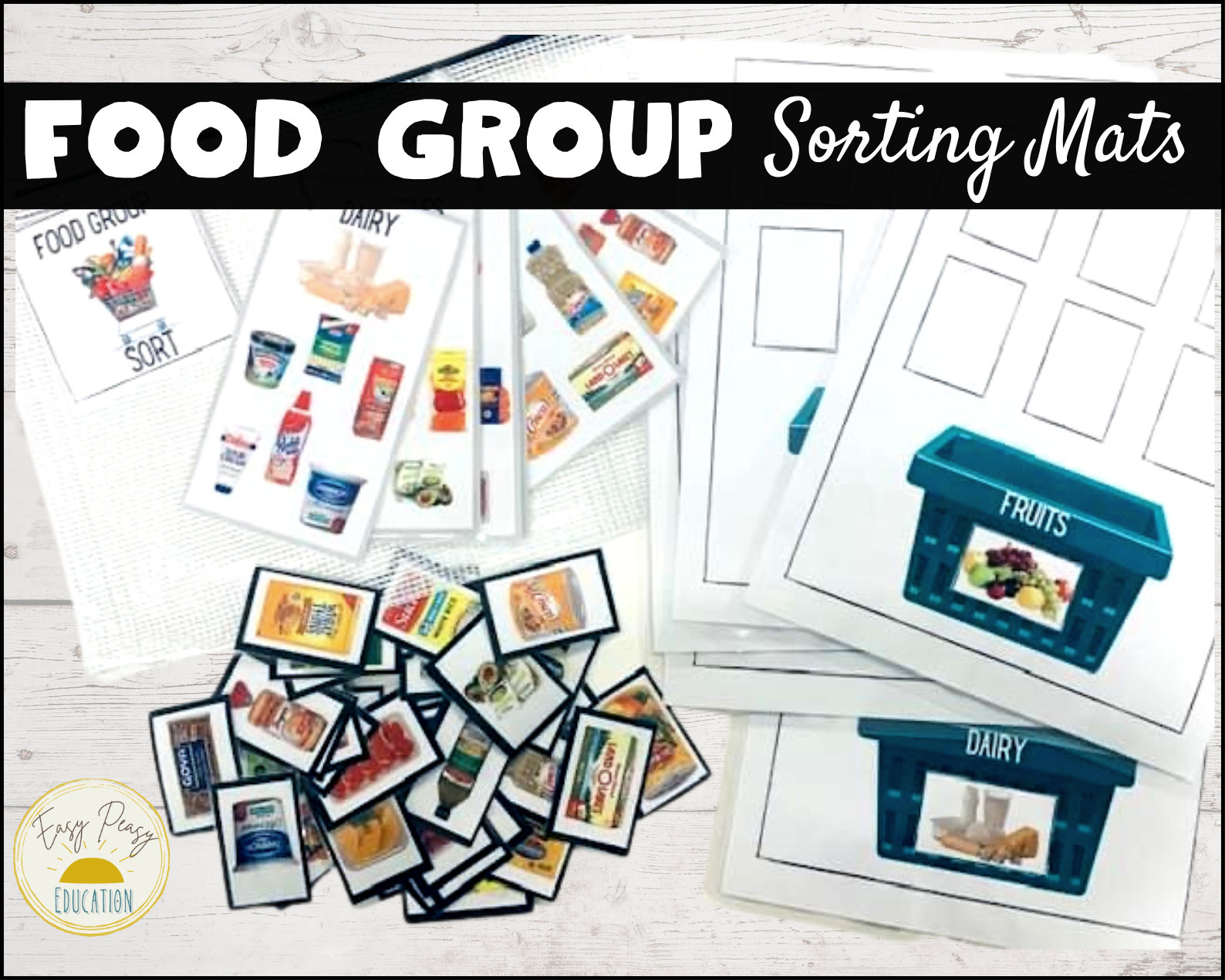 Food Group Sorting Activity Real Food Pictures Food - Etsy