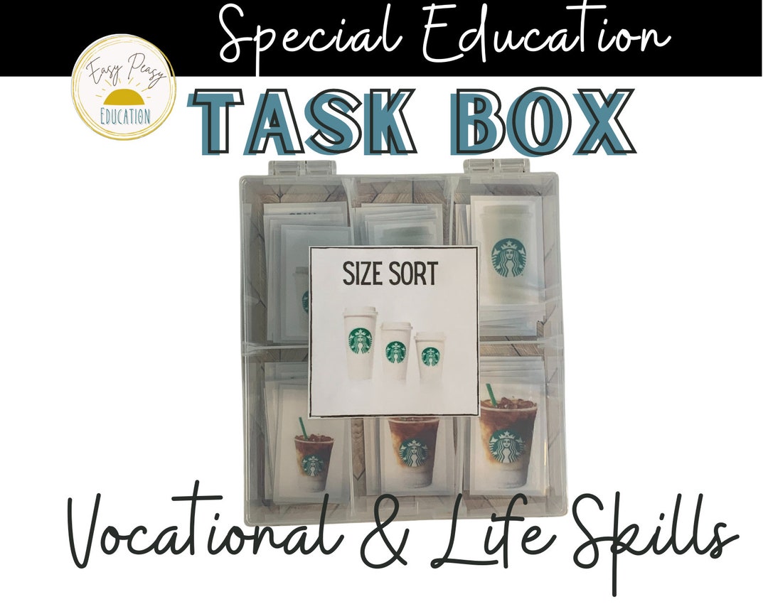 Task Box for Special Education DIY Task Box Pre-made Task - Etsy