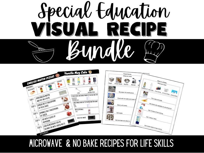 Visual Recipes for Special Education Cooking in Life Skills Classroom ...