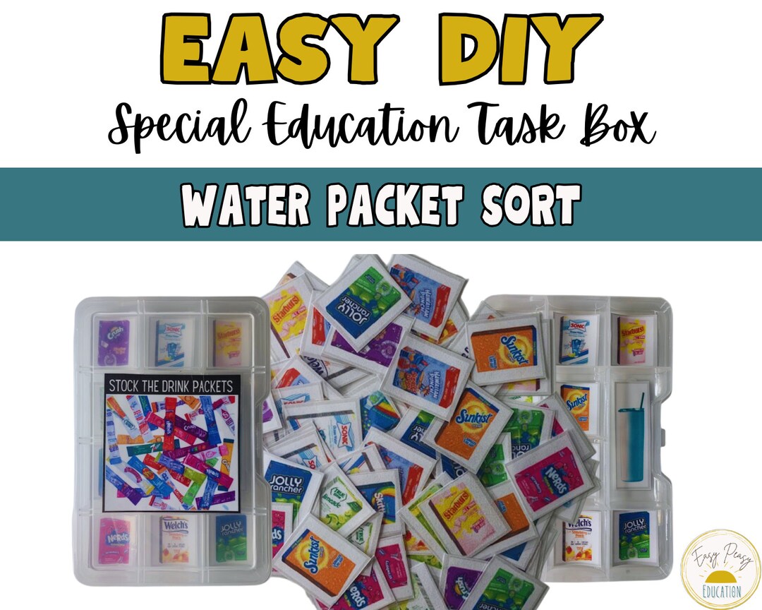 Special Education Task Box | Vocational & Life Skills | Autism Work Box ...