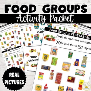 Food Group Printable Packet, Food Pyramid Resource, Healthy Eating ...