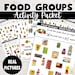 Food Group Printable Packet, Food Pyramid Resource, Healthy Eating ...