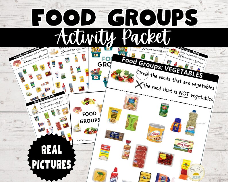 Food Group Printable Packet, Food Pyramid Resource, Healthy Eating ...