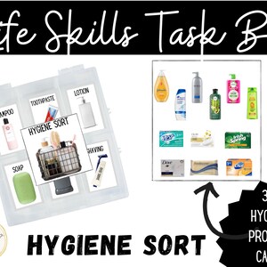 Special Education Task Box | Life Skills Task Box | Sort the Hygiene ...