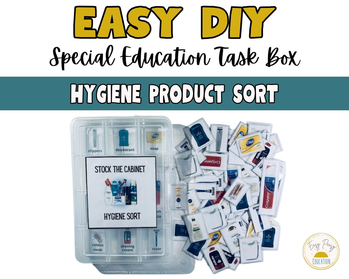 Special Education Task Box | Vocational Skills | Life Skills | Sorting ...