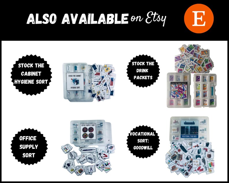 Special Education Task Box| Job Skills Work Box for Life Skills ...