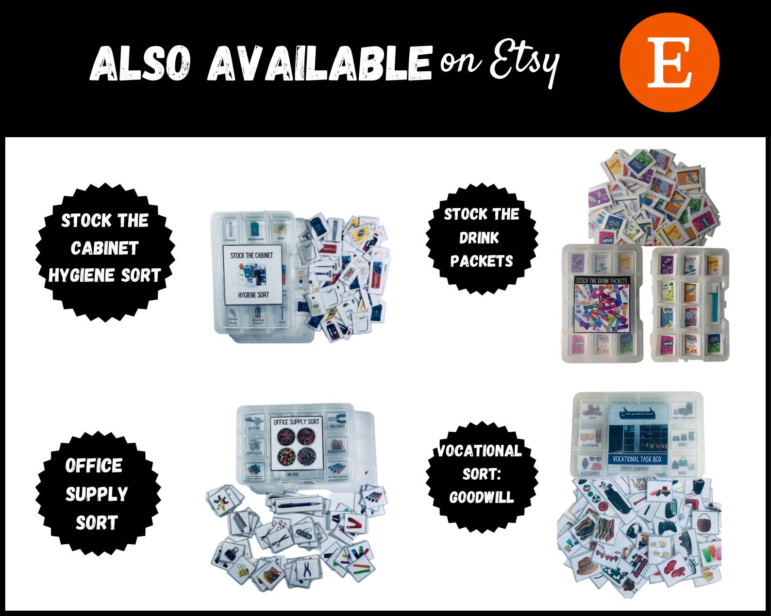 Special Education Task Box| Job Skills Work Box for Life Skills ...