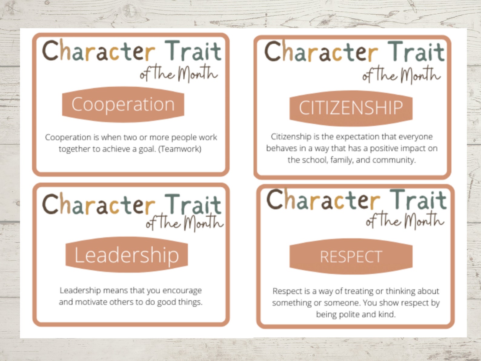 Neutral Toned Posters | Boho Color Palette | Neutral Classroom Decor ...