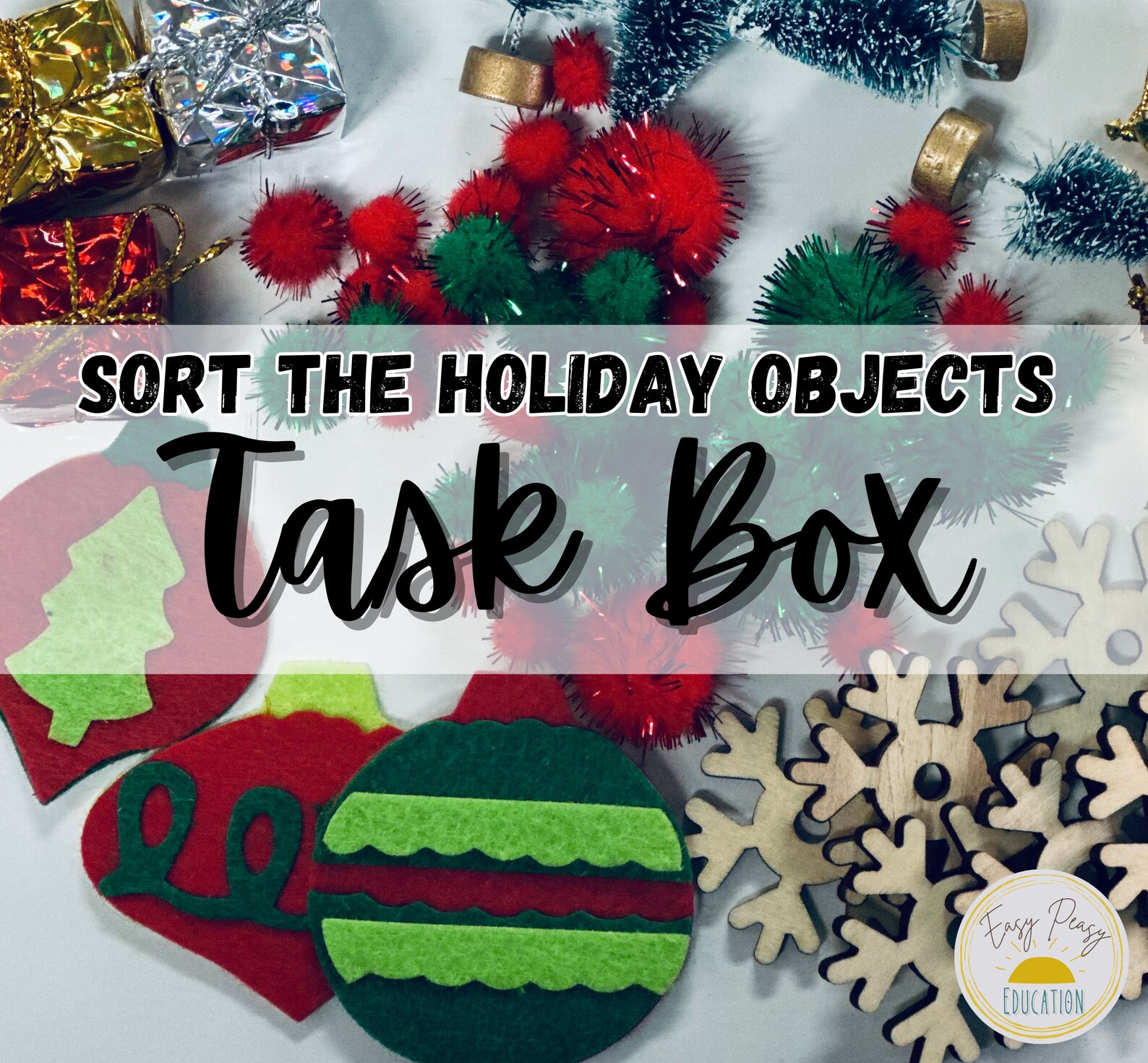 Christmas Task Box Special Education Task Box Vocational & Life Skills ...