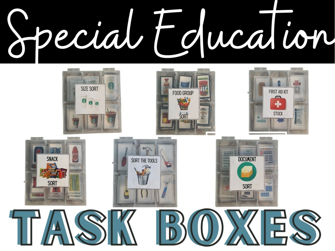 Special Education Task Box Food Groups Sorting Task Autism Task Box ...