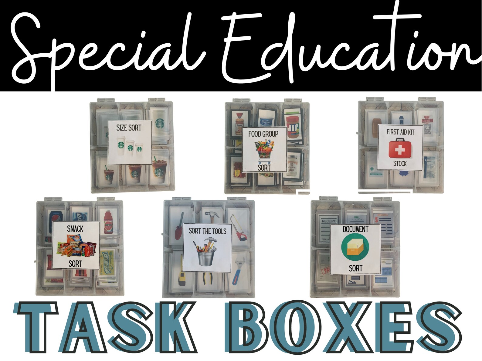Special Education Task Box | Food Groups | Sorting Task | Autism Task ...
