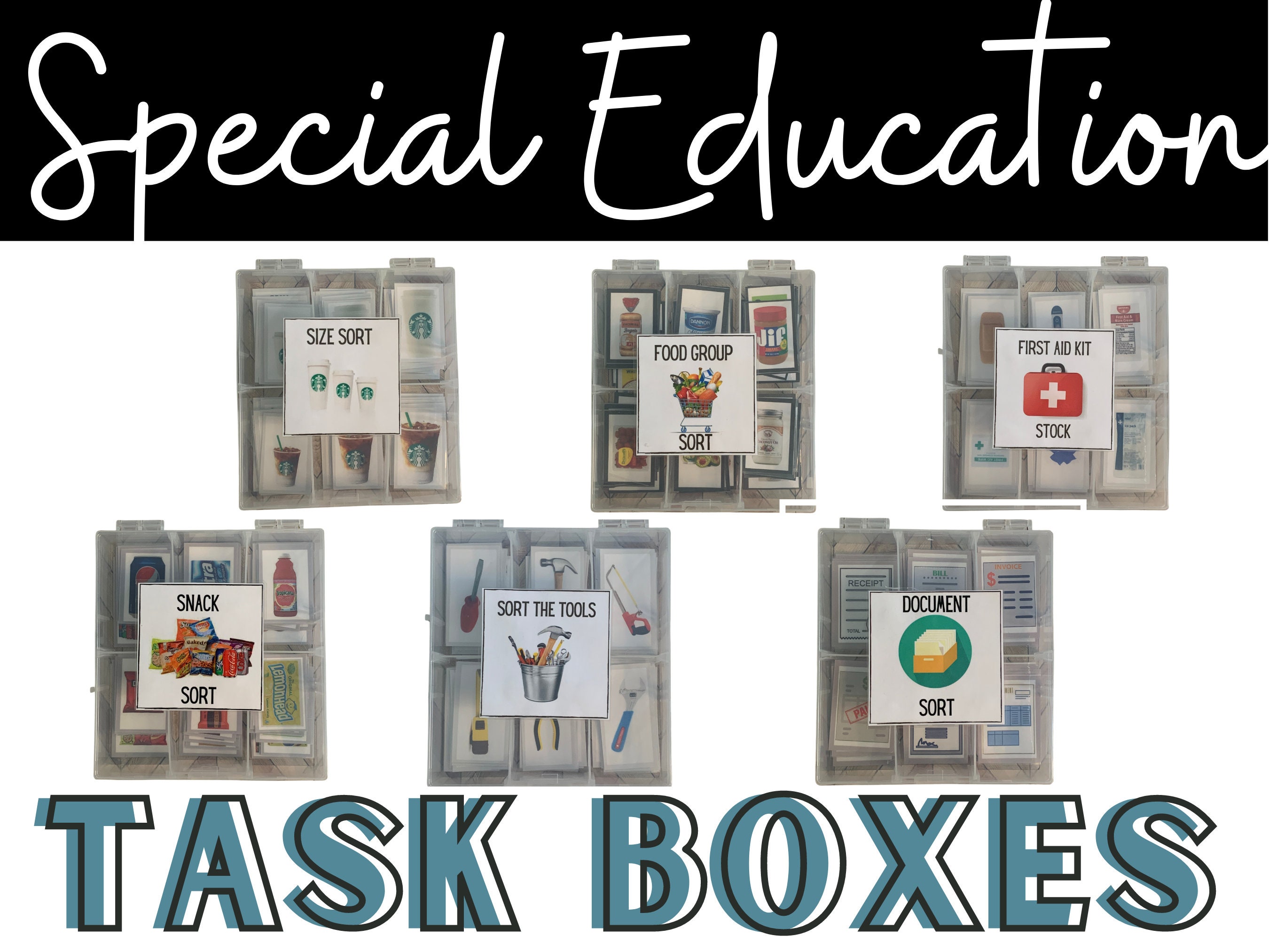 Special Education Task Box | Food Groups | Sorting Task | Autism Task ...