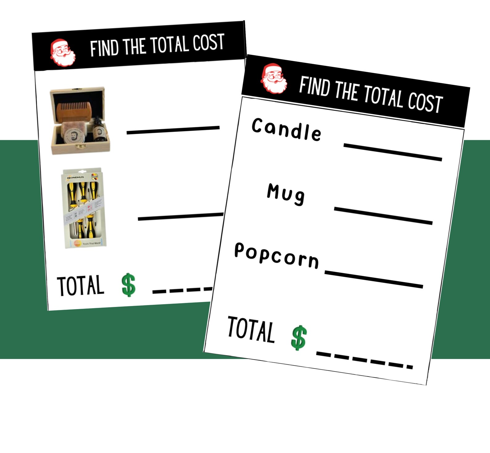 Christmas Shopping Math Activity, Vocational Math, Money Activity for ...