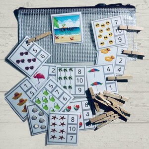 Four Seasons Count & Clip Cards | Spring | Summer | Fall | Winter ...