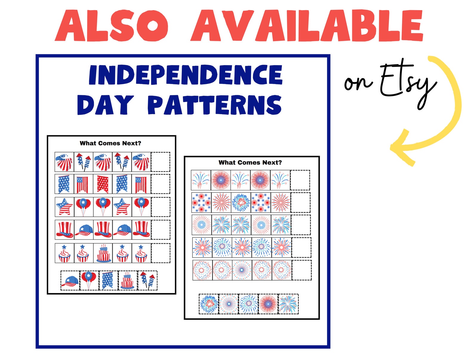 4th of July Sorting Activity Independence Day for Kids Summer Activity ...
