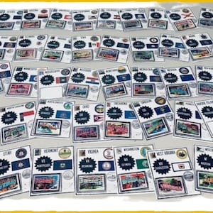 United States Fact Cards | US States and Capitals | 50 States | State ...