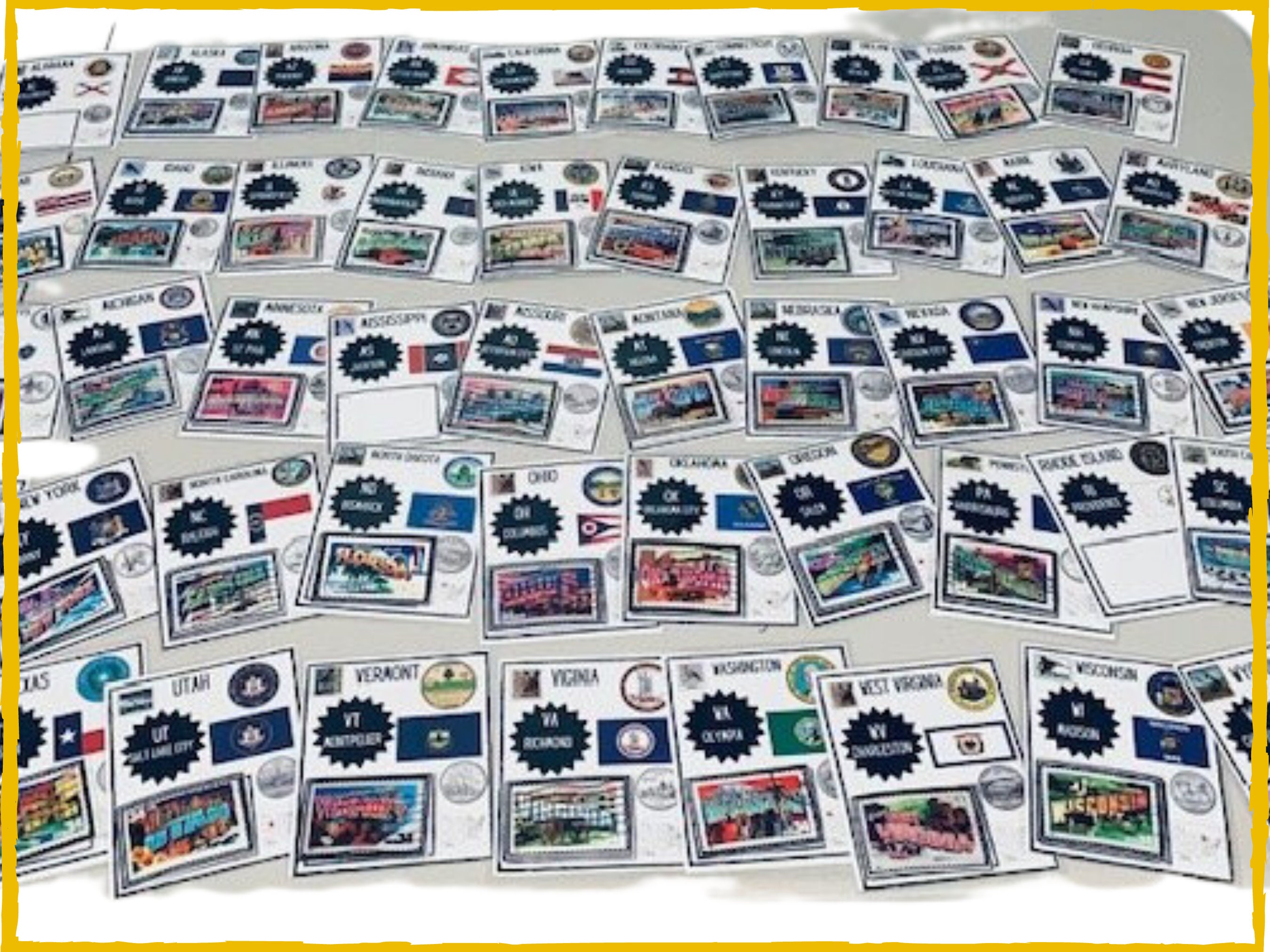 United States Fact Cards | US States and Capitals | 50 States | State ...