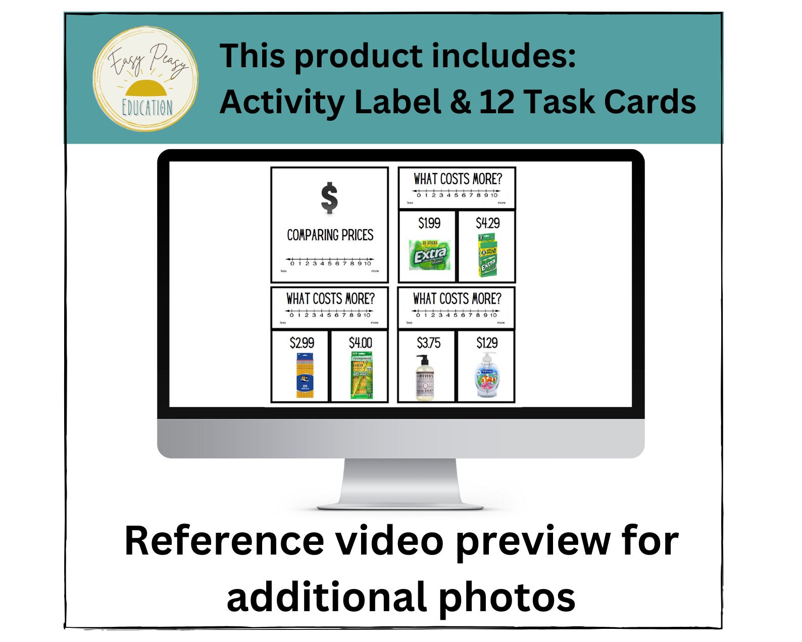 Money Math Task Cards | Money Task Cards | Life Skills | Comparing ...