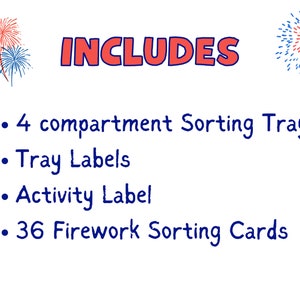 4th of July Sorting Activity Independence Day for Kids Summer Activity ...