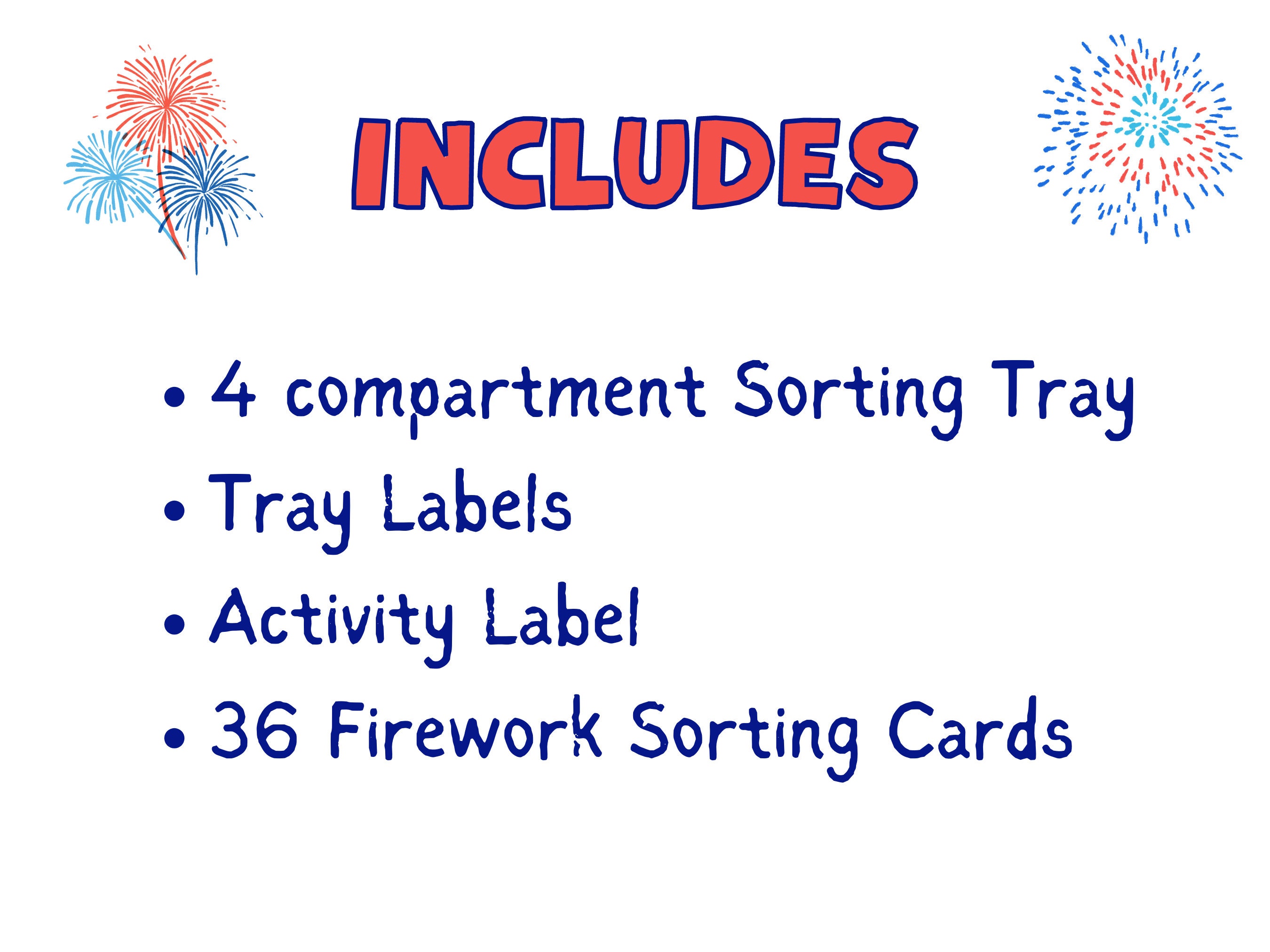 4th of July Sorting Activity Independence Day for Kids Summer Activity ...