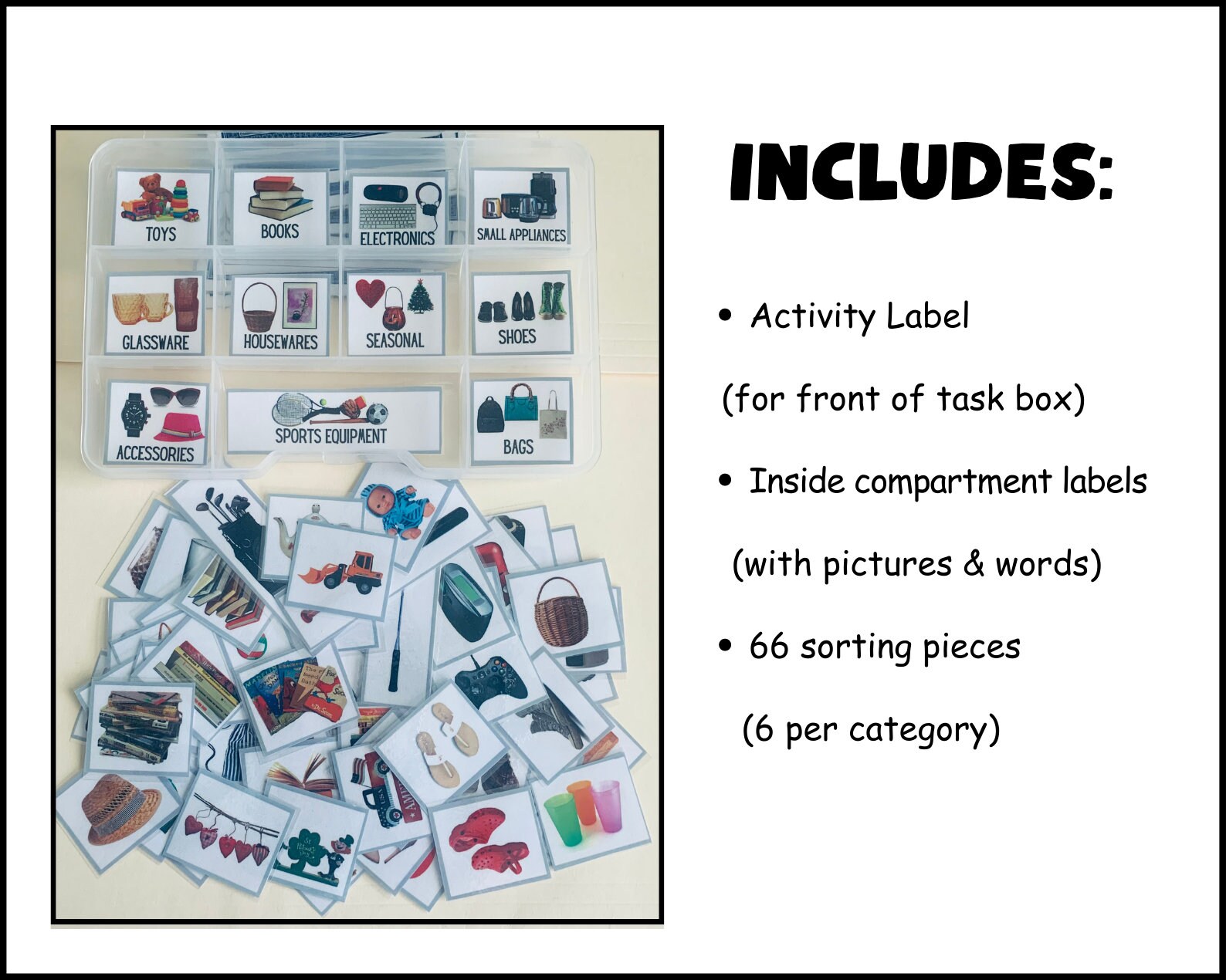 Special Education Task Box| Job Skills Work Box for Life Skills ...