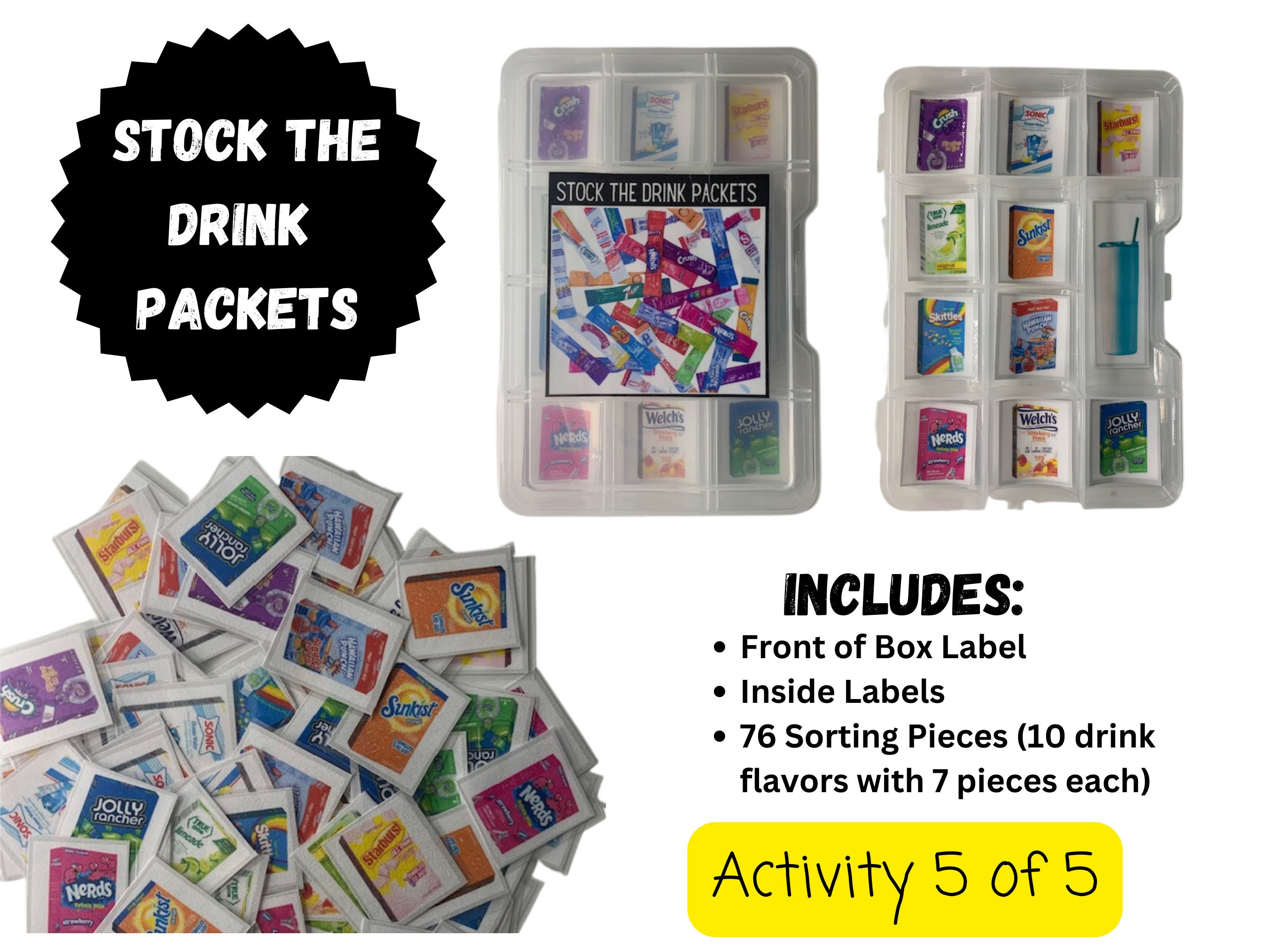 Task Boxes Special Education Life Skills Activity Vocational Work Task ...