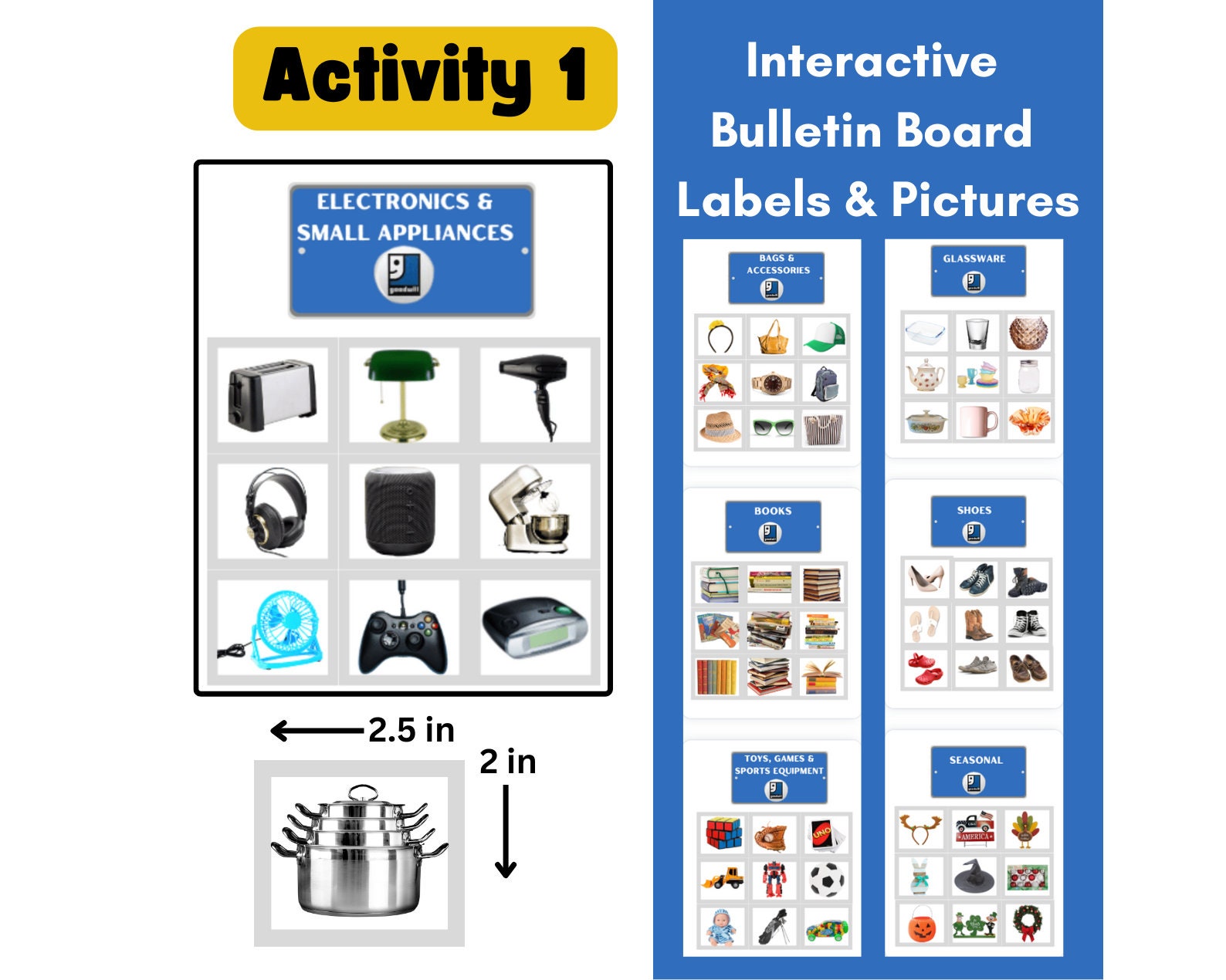 Life Skills Interactive Bulletin Board | Special Education Work Skills ...