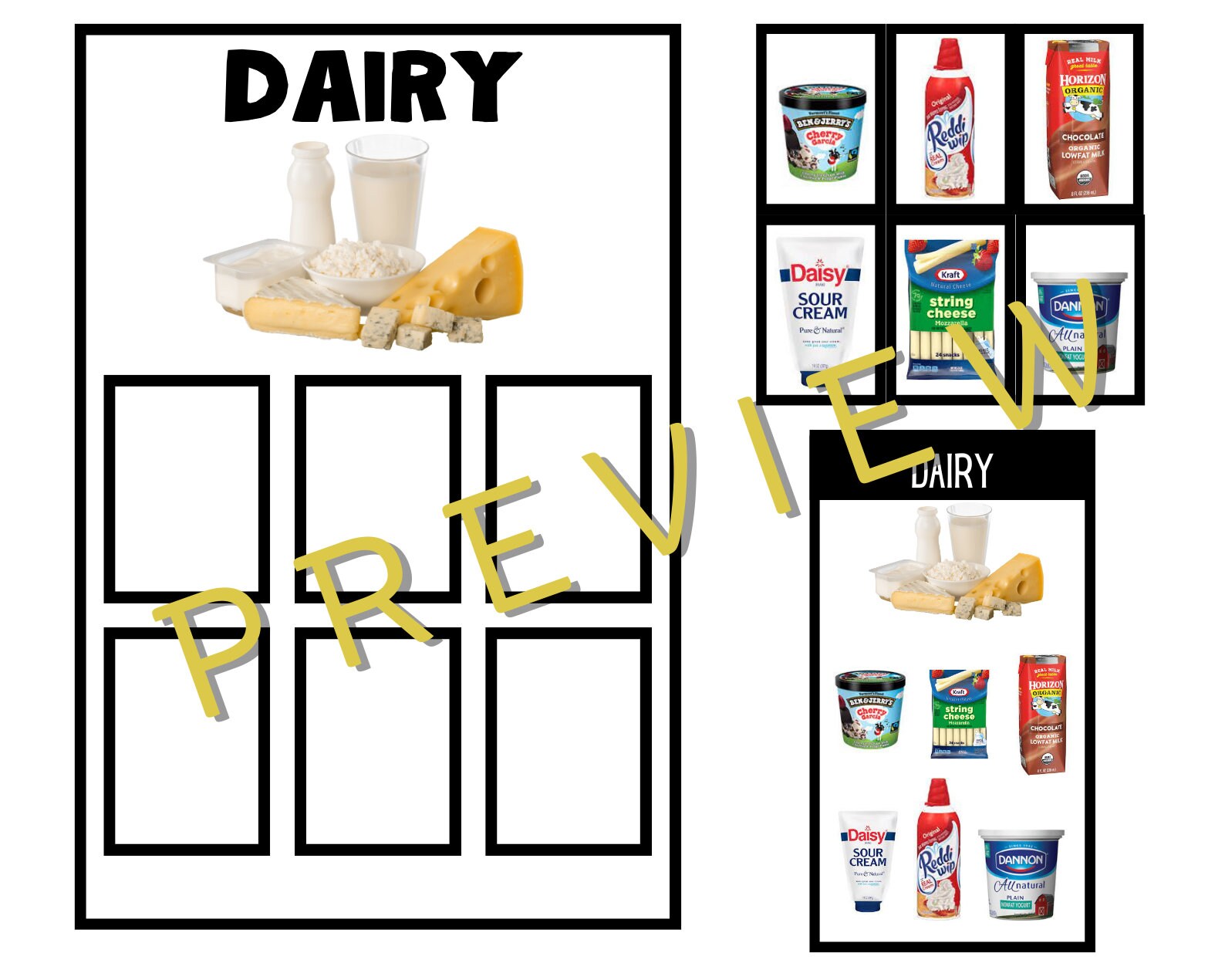 Food Group Sorting Mats With Visual Key | Food Pyramid | FACS | Special ...