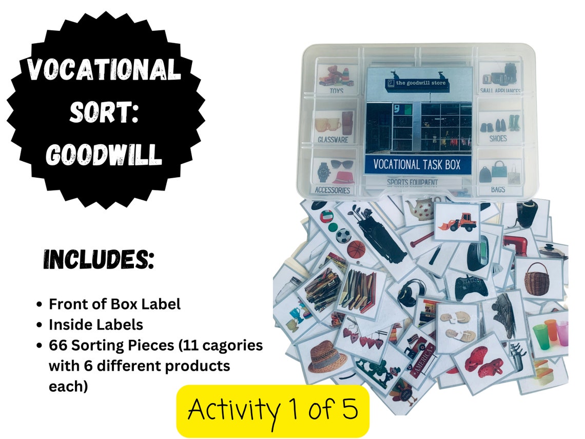 Task Boxes Special Education Life Skills Activity - Etsy