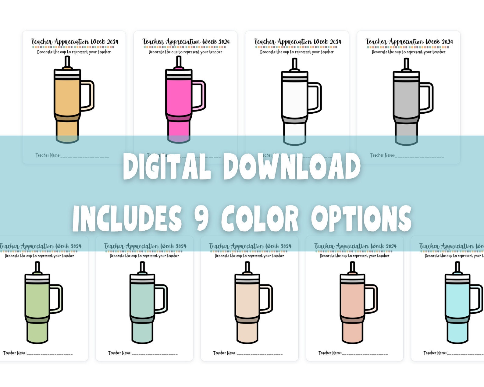 Teacher Appreciation Week Printable, Student Appreciation Coloring Page ...