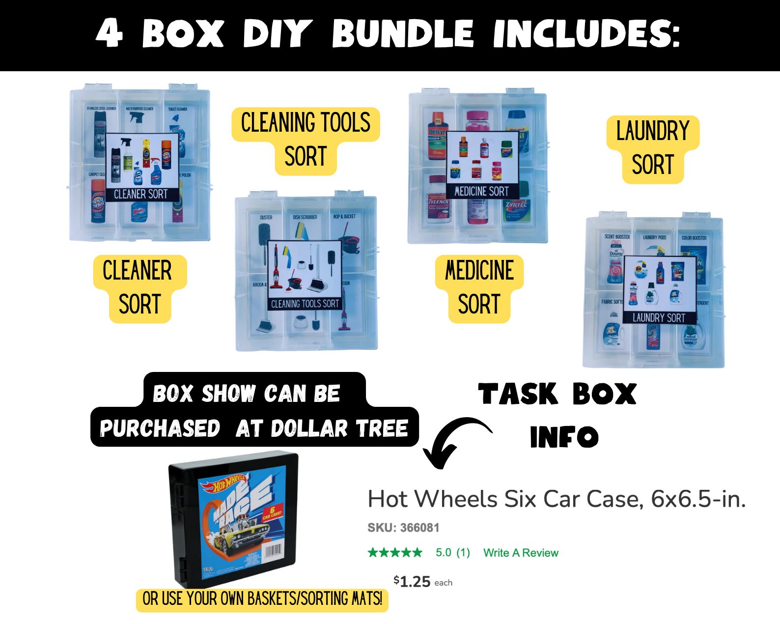 Task Box Bundle: Around the House DIY Task Box | Life Skills Task Box ...