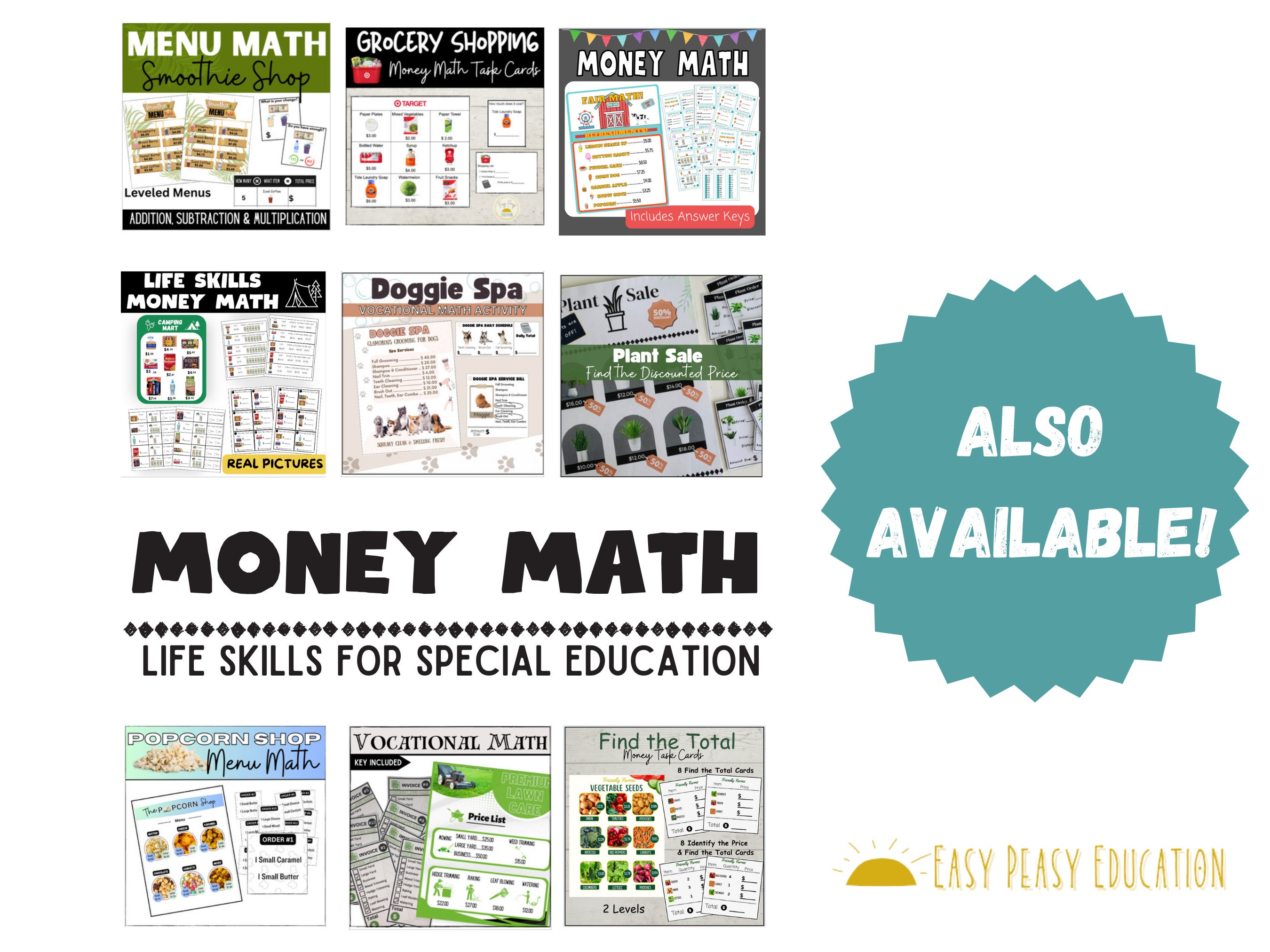 Money Math Task Cards | Do I Have Enough? | Life Skills | Real Pictures ...
