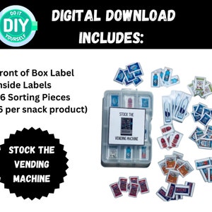 Special Education Task Box | Stock the Vending Machine Task ...