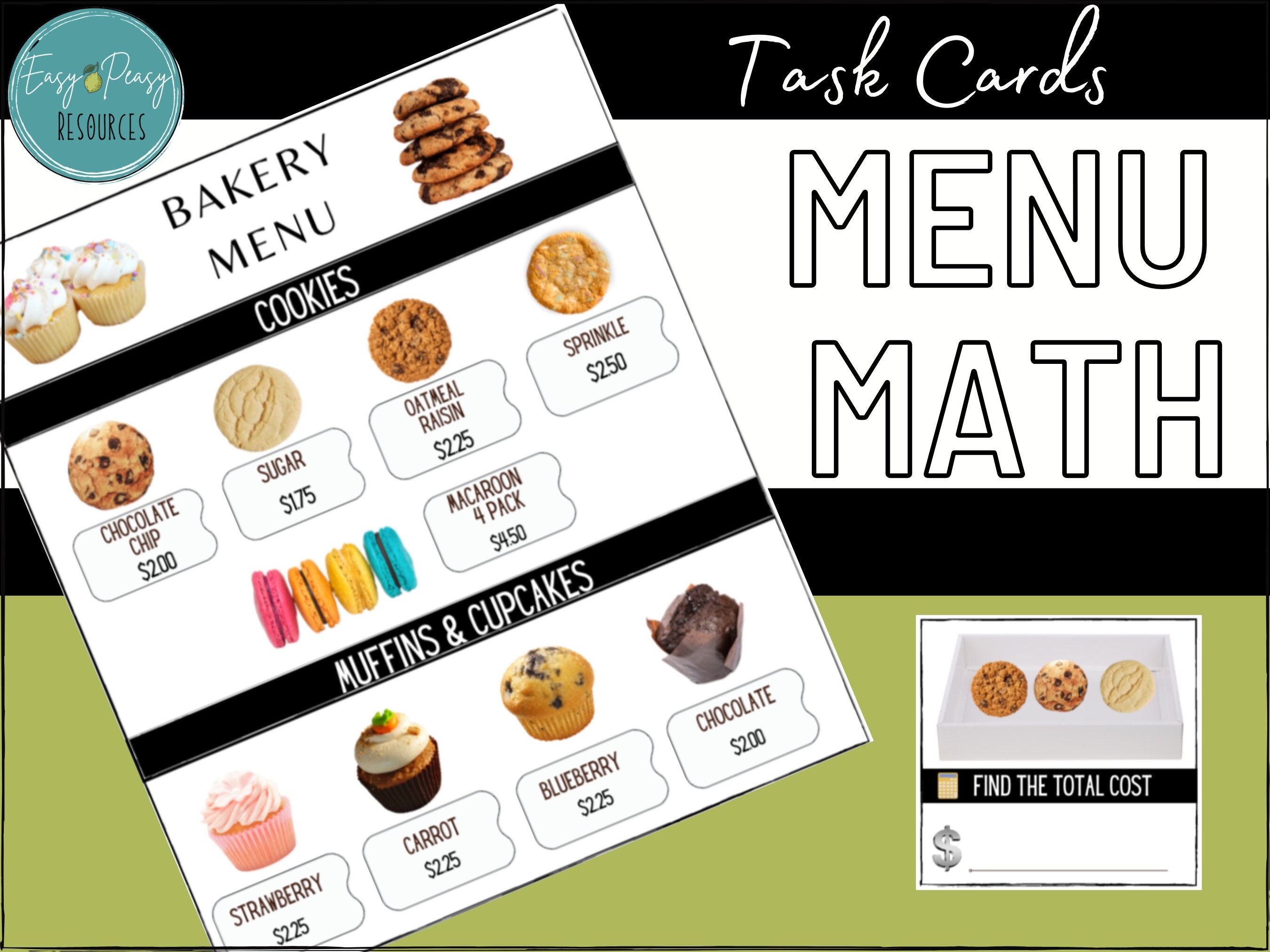 Money Task Cards Find the Total Real Pictures Life - Etsy