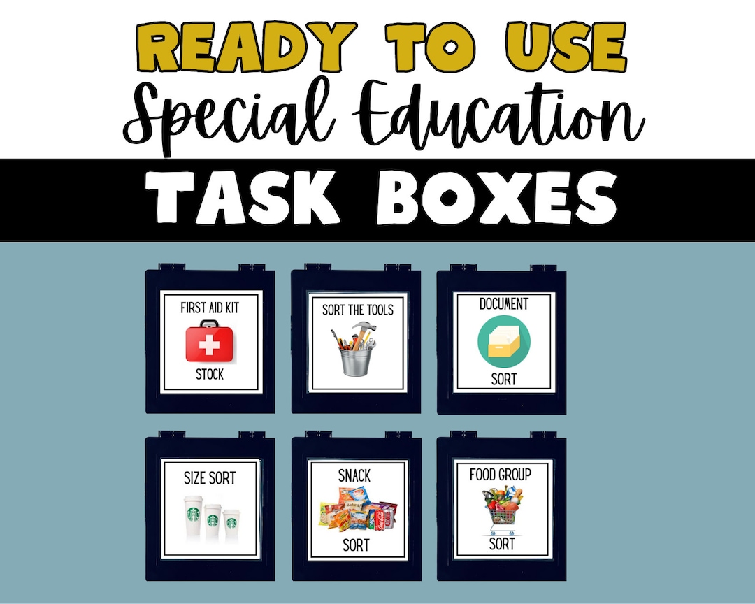Premade Task Boxes for Special Education Life Skills Independent Tasks ... Premade Task Boxes for Special Education Life Skills Independent Tasks ...