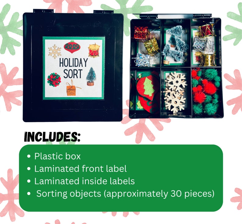 Christmas Task Box Special Education Task Box Vocational & Life Skills ...