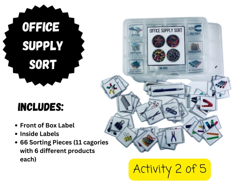 Task Boxes | Special Education Life Skills Activity | Vocational Work ...