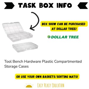 Task Boxes | Special Education Life Skills Activity | Vocational Work ...