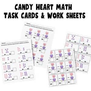 Valentine Pack- Heart Patterns, I SPY Valentine Objects, Candy Heart ...