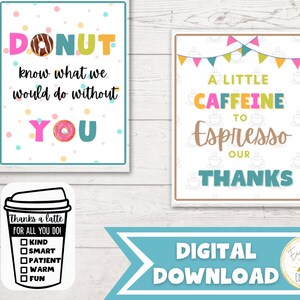 Teacher Appreciation Week Printable Poster, Thank You Teacher Gift Tag ...